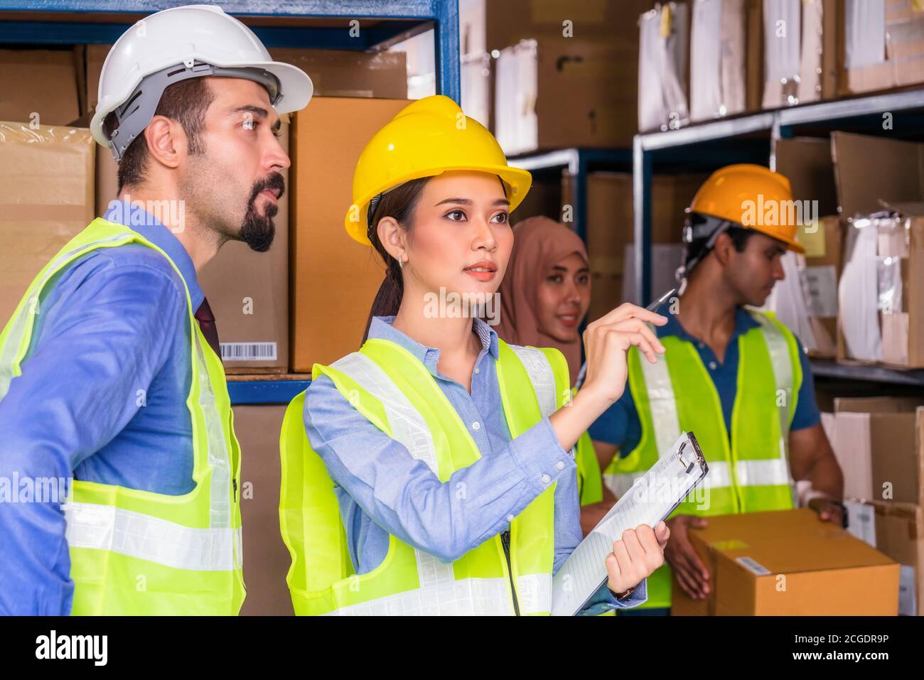 Asian assistant manager woman reporting to White Caucasian Manager of ...