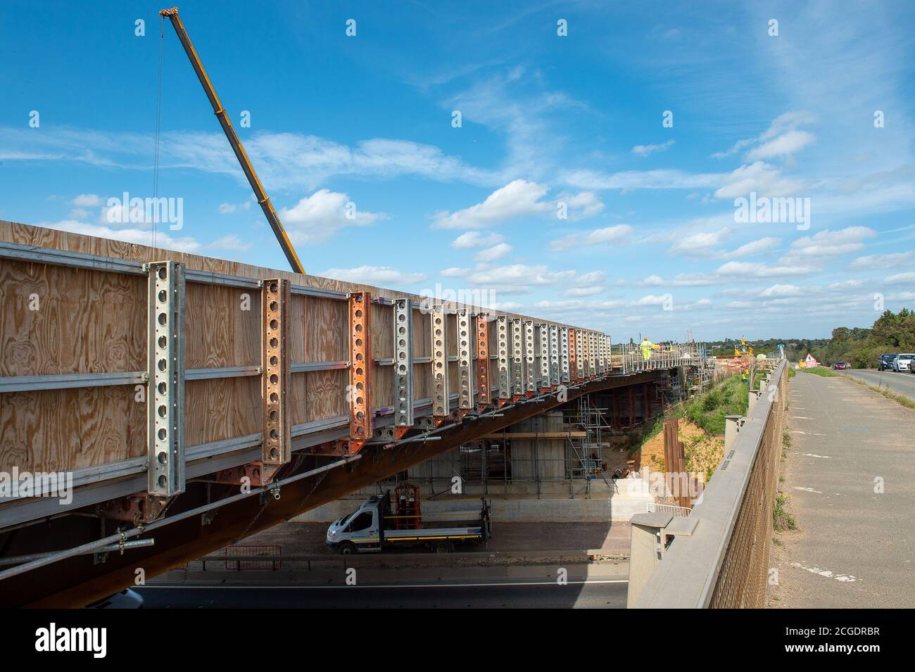 Taplow, Berkshire, UK. 10th September, 2020. Work is continuing on ...