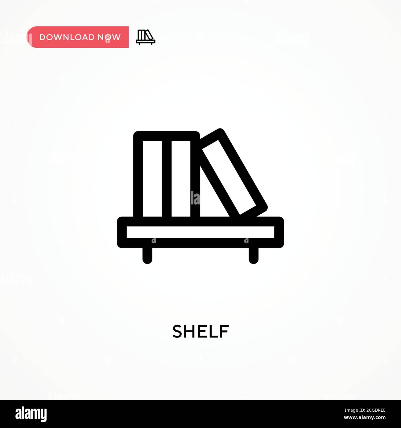 Shelf Simple vector icon. Modern, simple flat vector illustration for ...