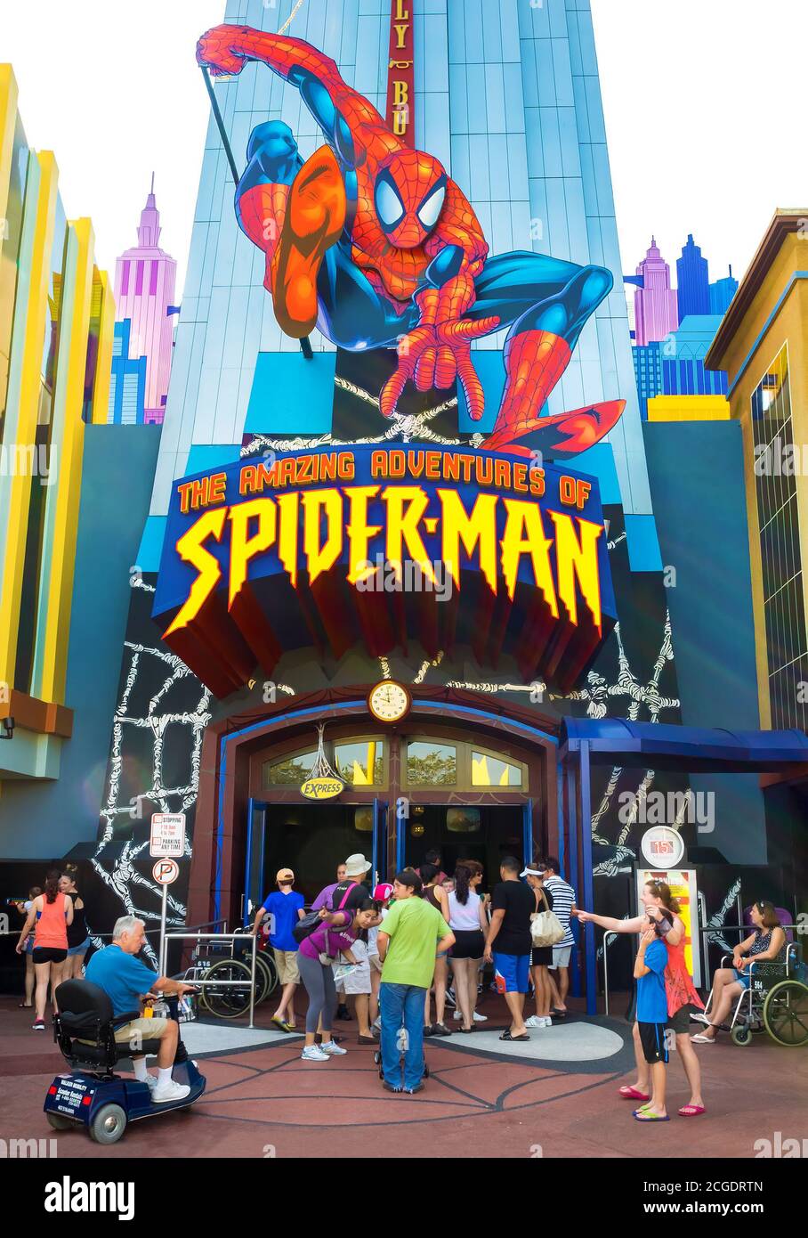 Spider man ride hi-res stock photography and images - Alamy