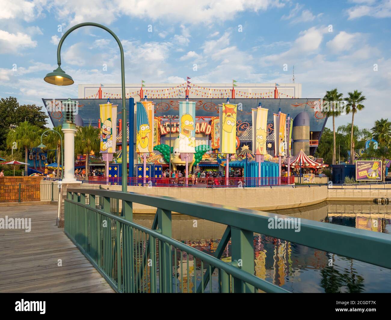 The Simpsons ride at Universal Studios Florida theme park Stock Photo ...