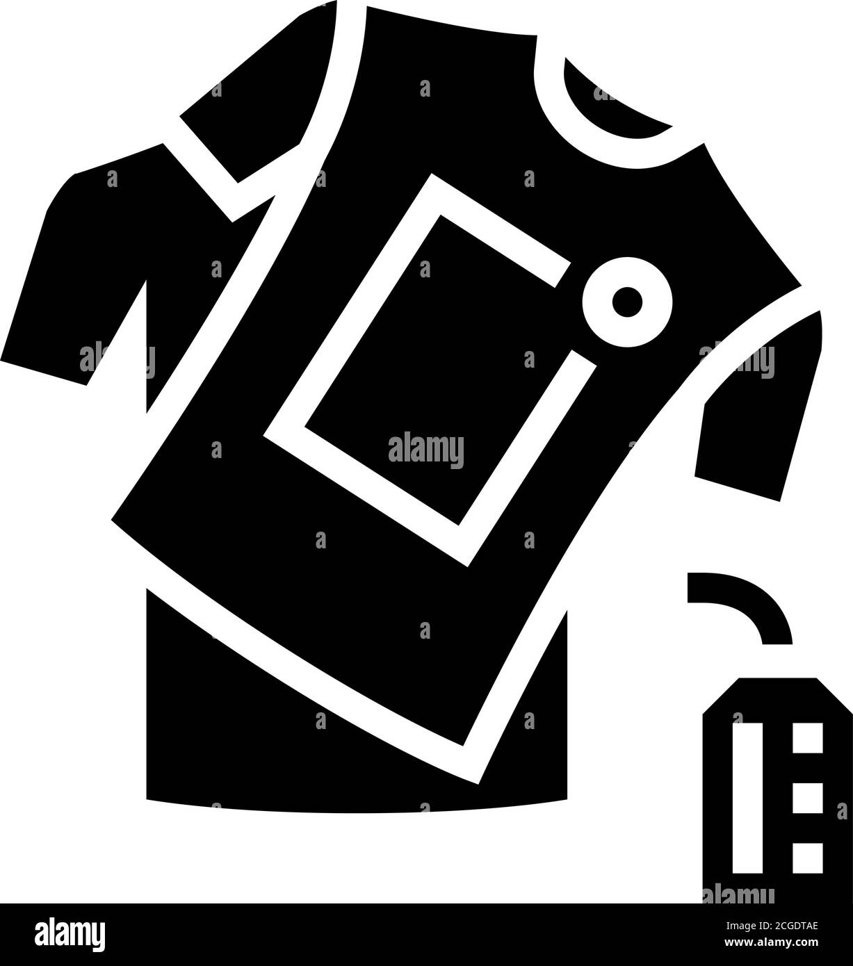 handmade clothes glyph icon vector isolated illustration Stock Vector ...