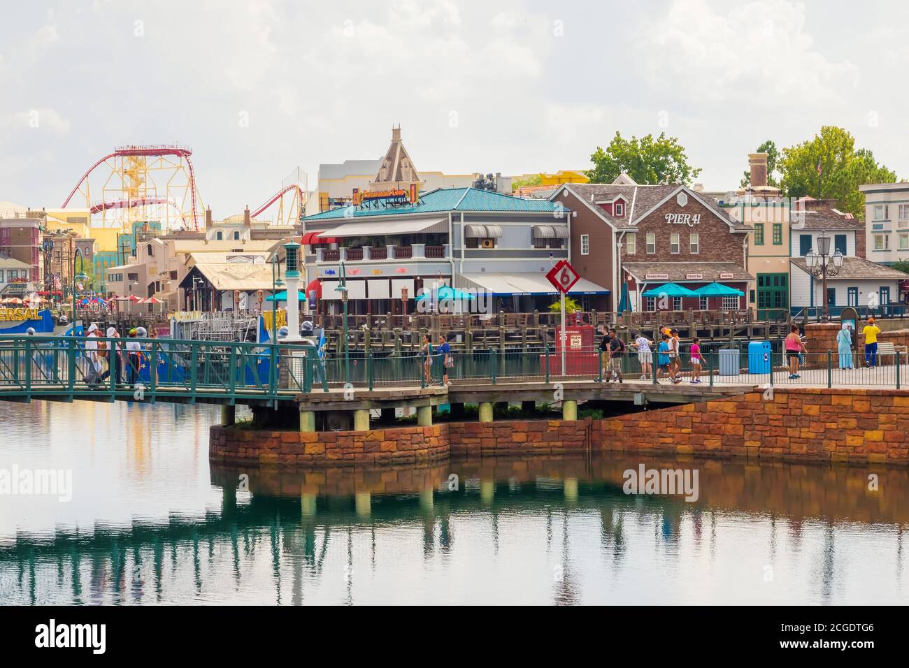General view of the Universal Studios Florida theme park Stock Photo ...