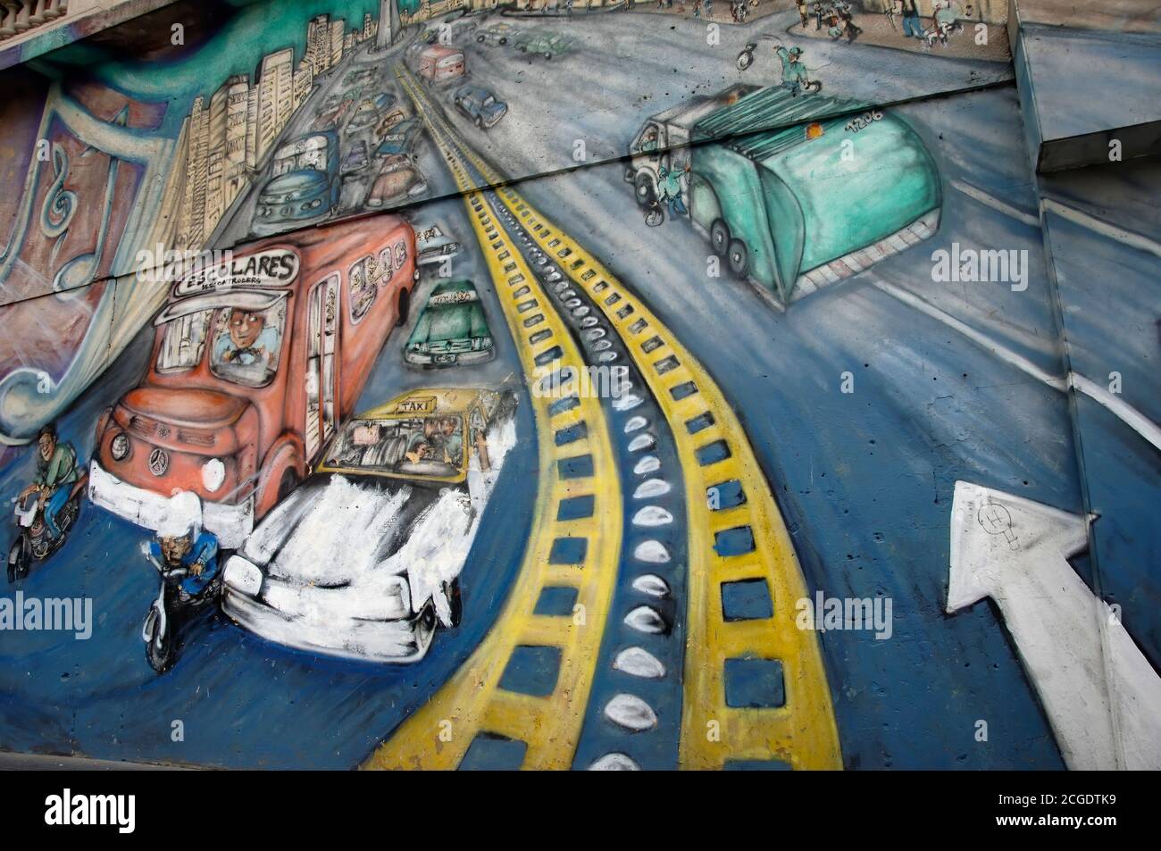 Cartoon Characters Mural Wall High Resolution Stock Photography and ...