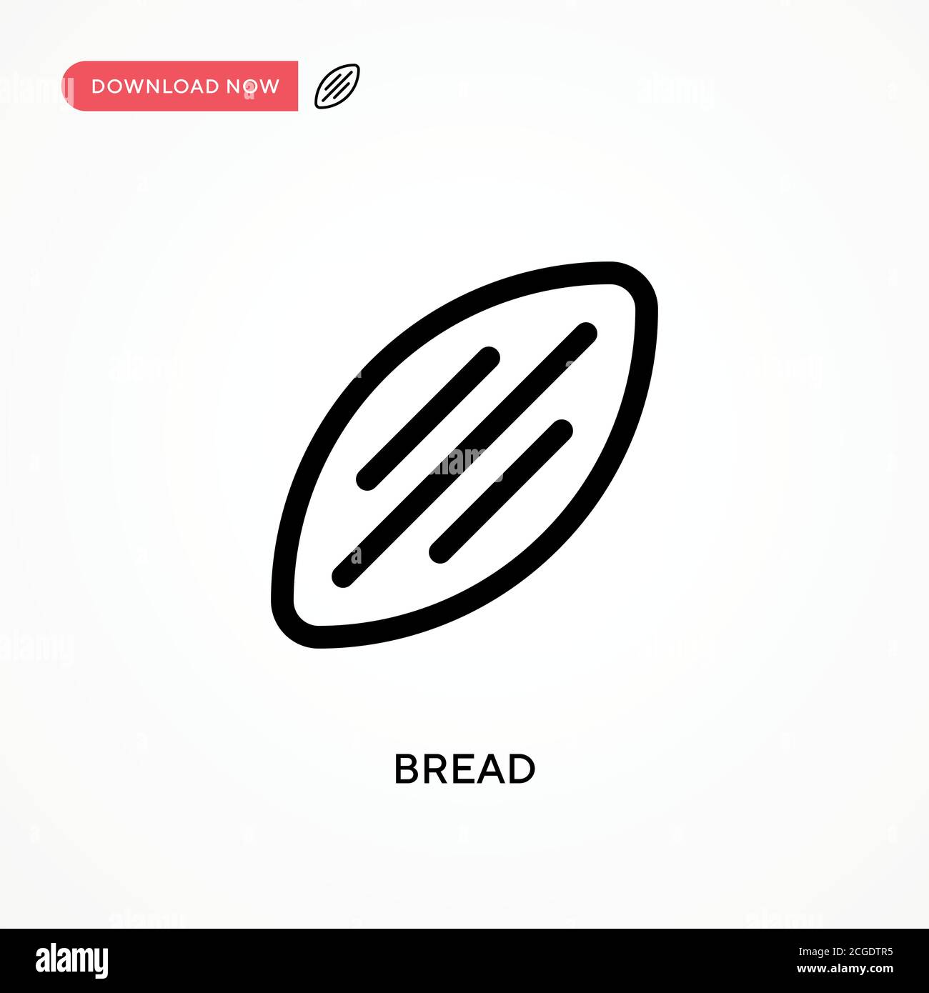 Bread Simple vector icon. Modern, simple flat vector illustration for ...