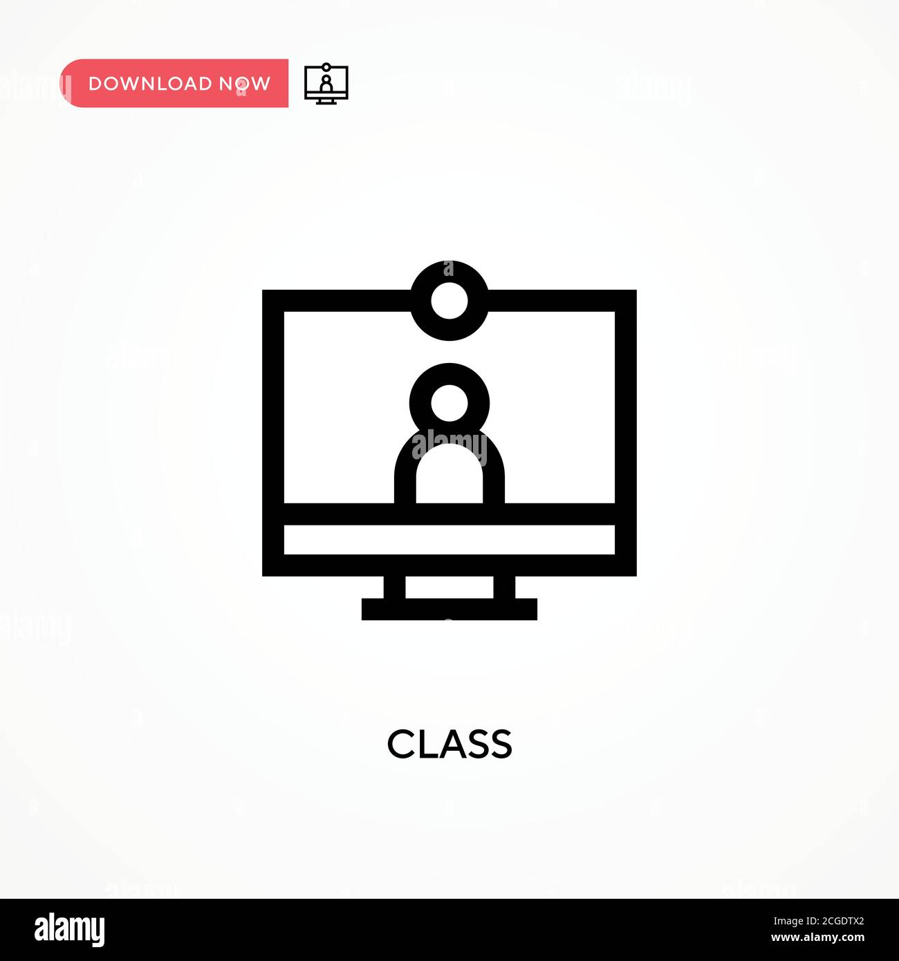 Class Simple vector icon. Modern, simple flat vector illustration for ...