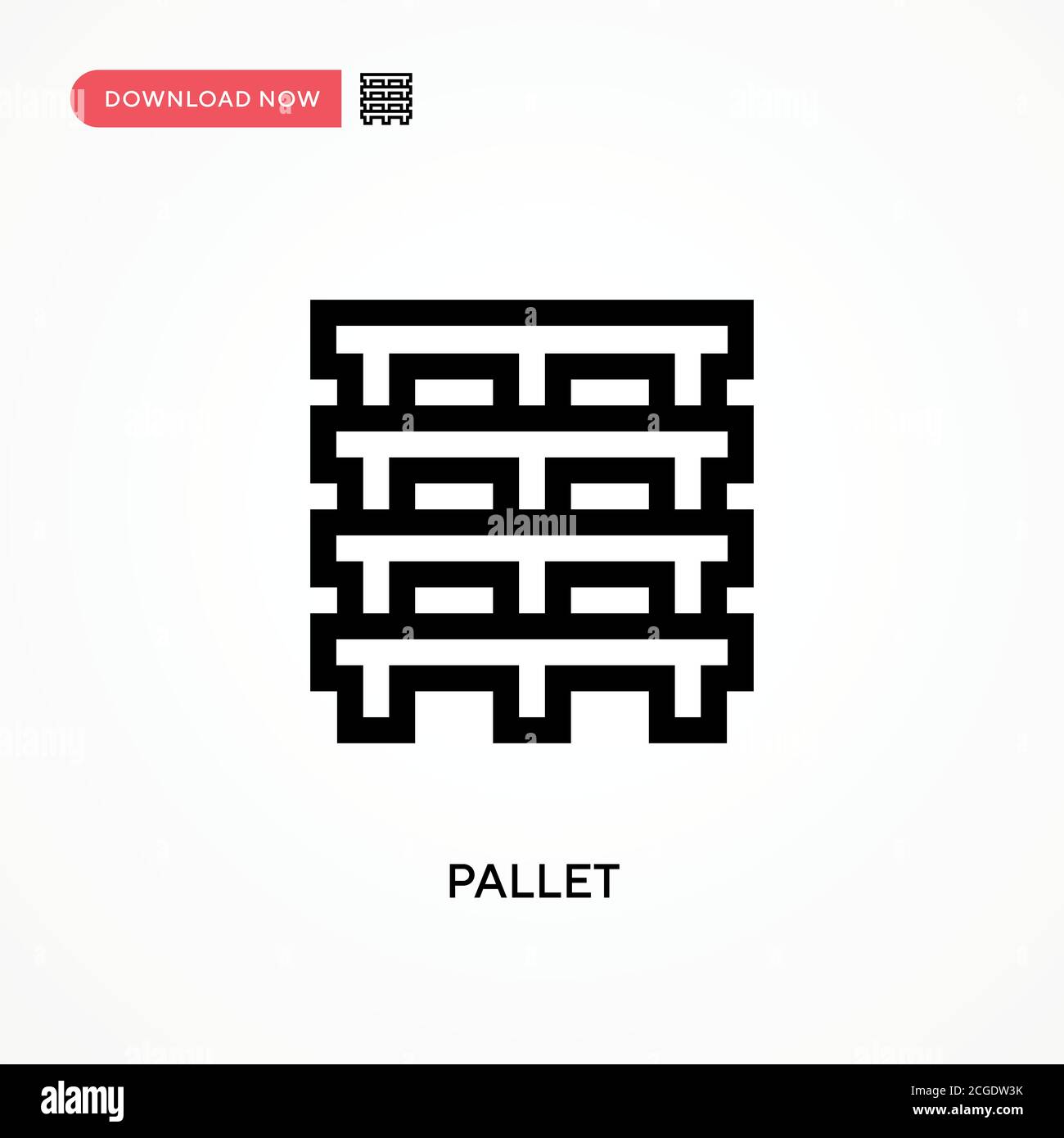 Pallet Simple vector icon. Modern, simple flat vector illustration for ...