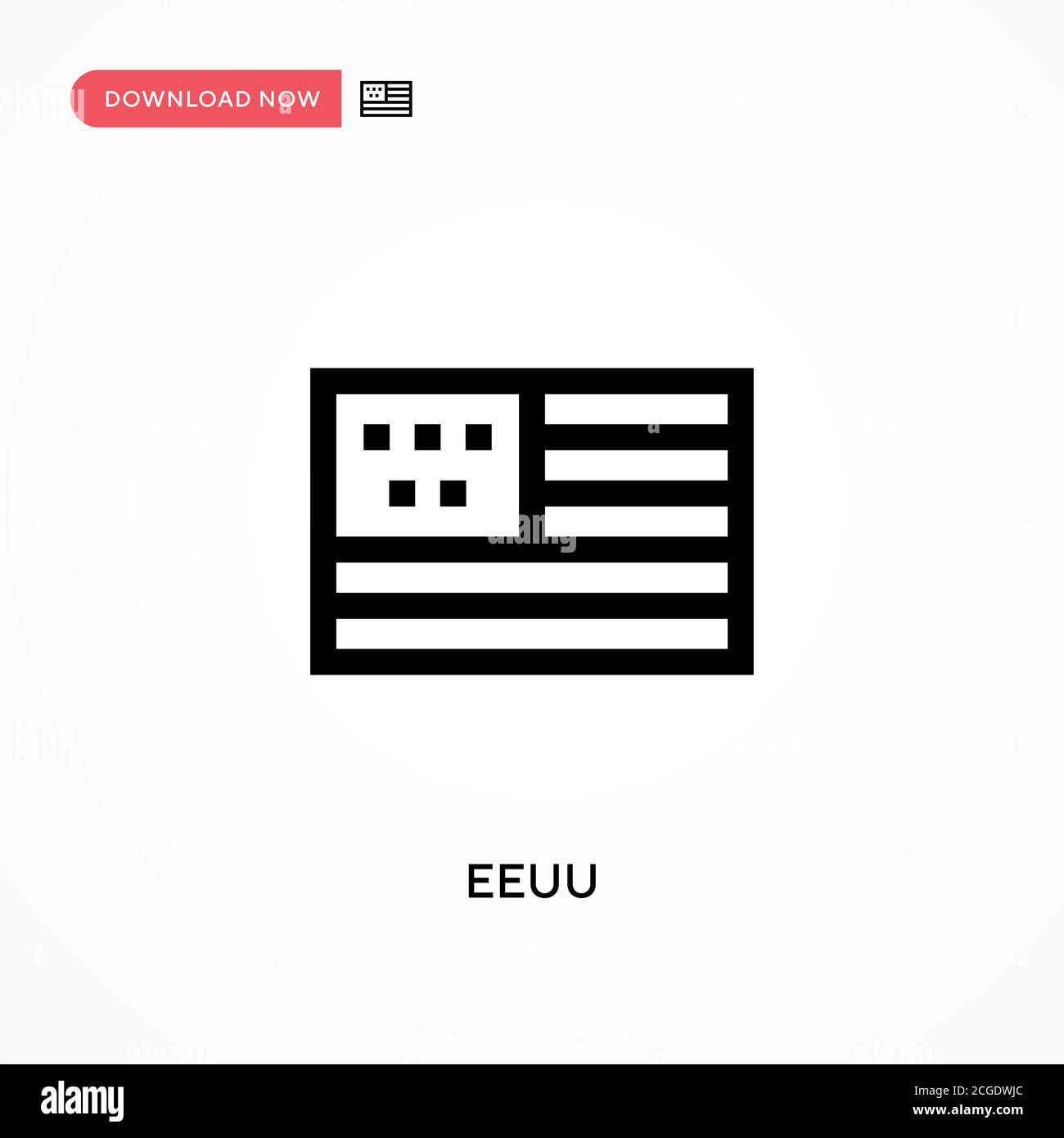 Eeuu Simple vector icon. Modern, simple flat vector illustration for ...