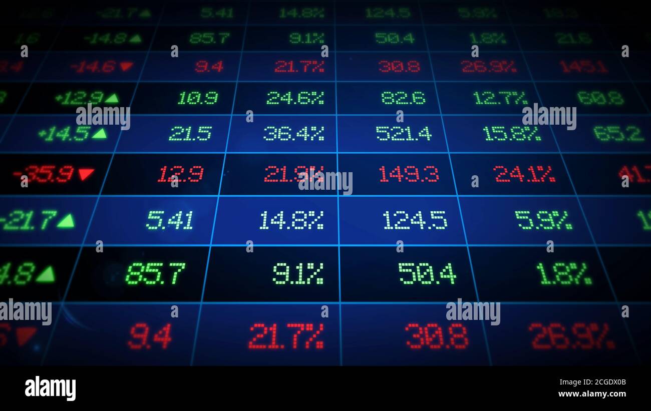 stock market exchange graph illustration concept 3d illustration Stock ...