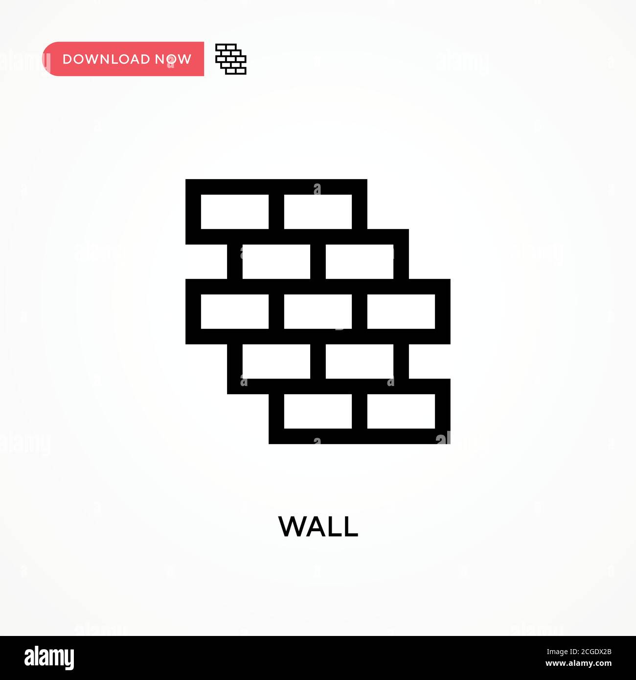 Wall Simple vector icon. Modern, simple flat vector illustration for ...