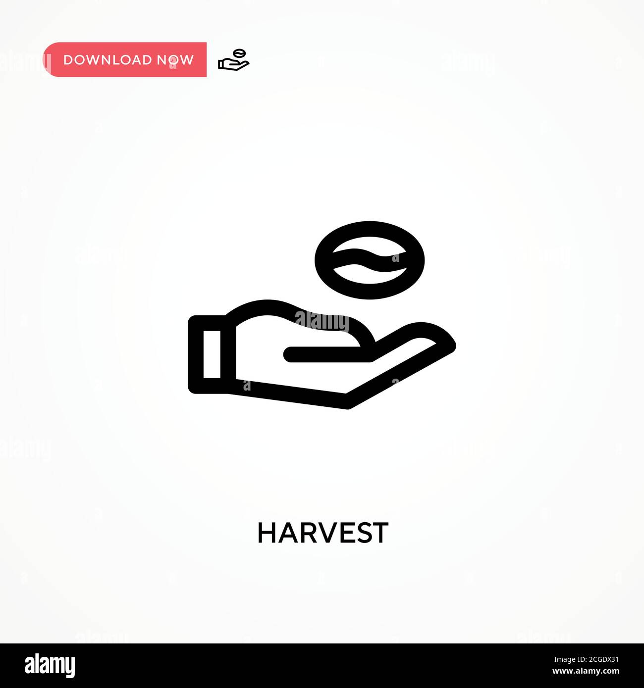 Harvest Simple vector icon. Modern, simple flat vector illustration for ...