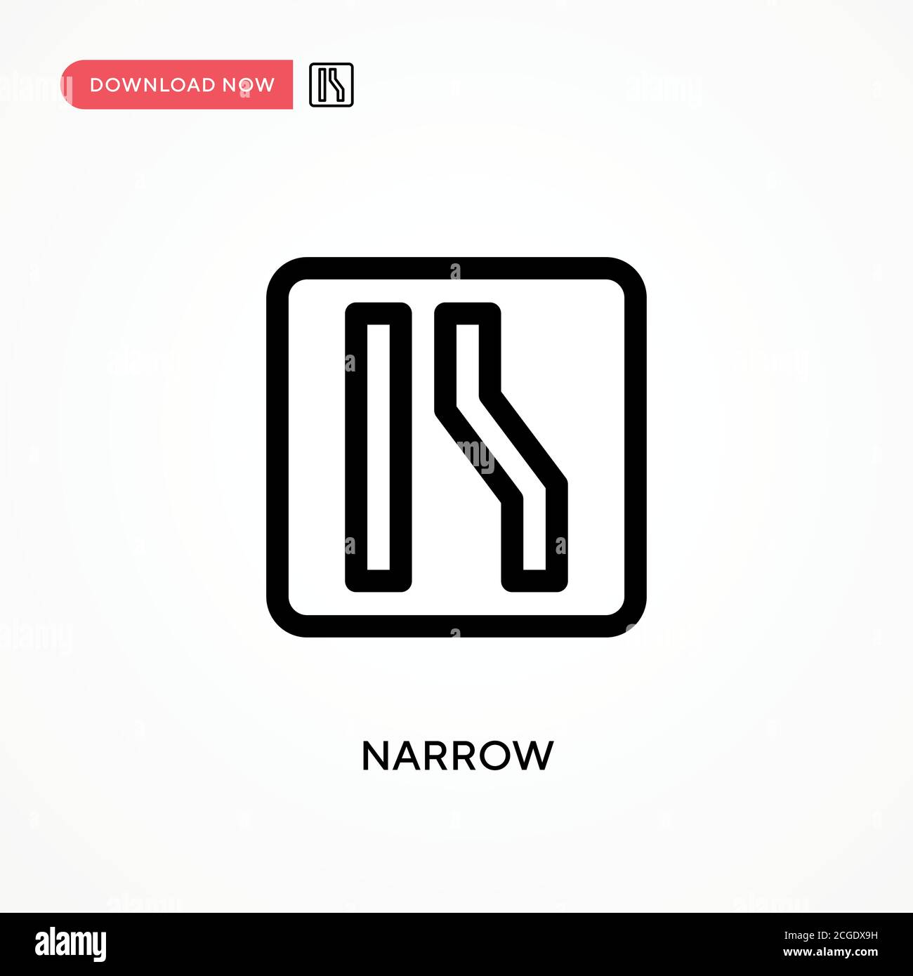 Very narrow lane Stock Vector Images - Alamy