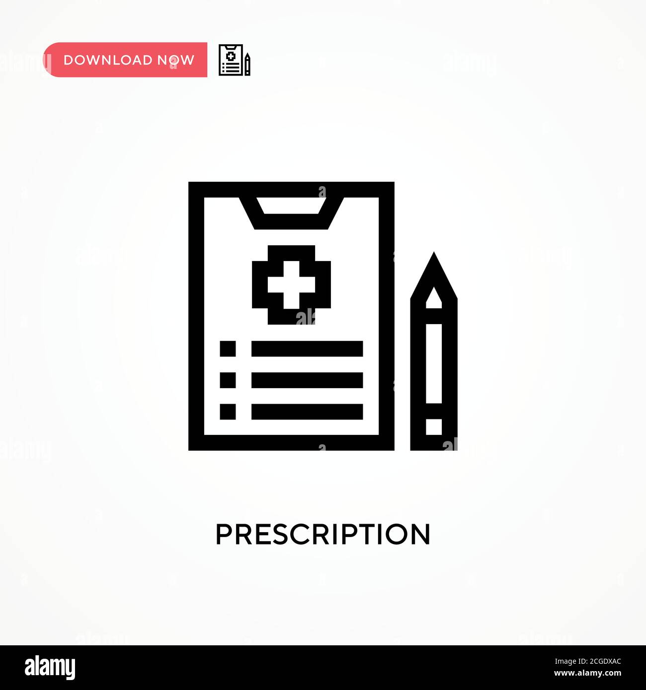 Doctor hand writing rx prescription Cut Out Stock Images & Pictures - Alamy