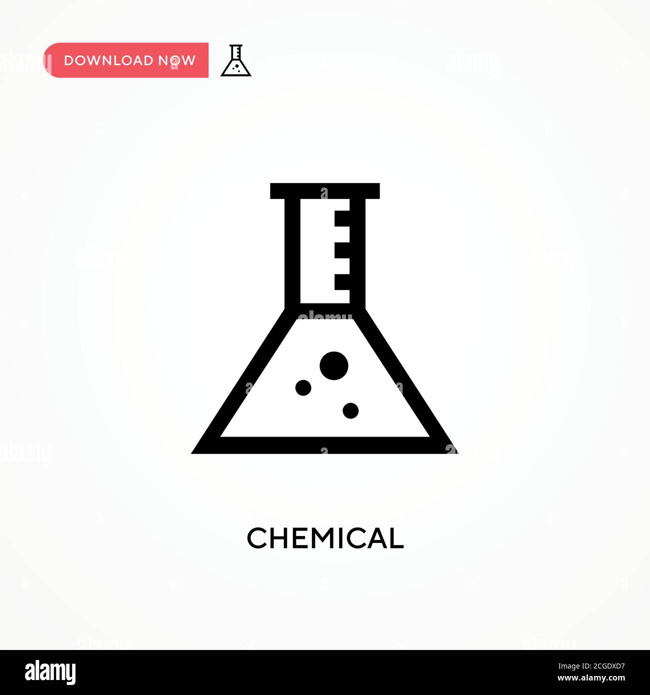 Chemical Simple vector icon. Modern, simple flat vector illustration ...