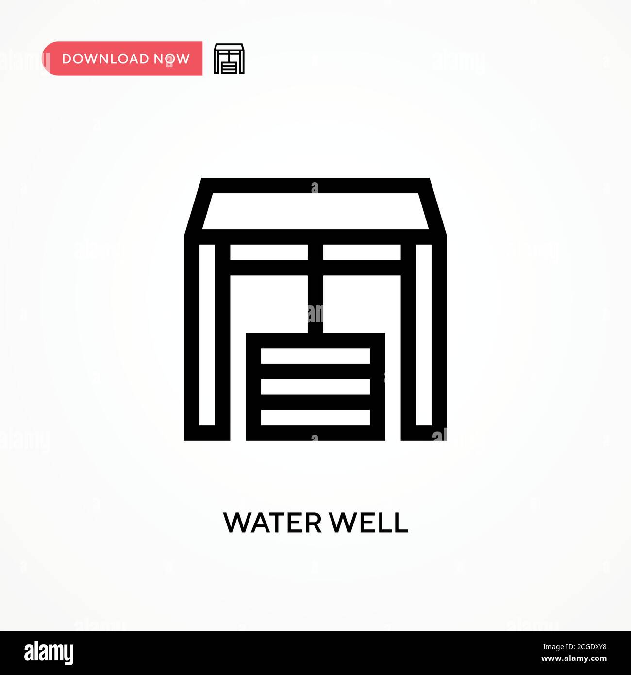 Well rope bucket Stock Vector Images - Alamy