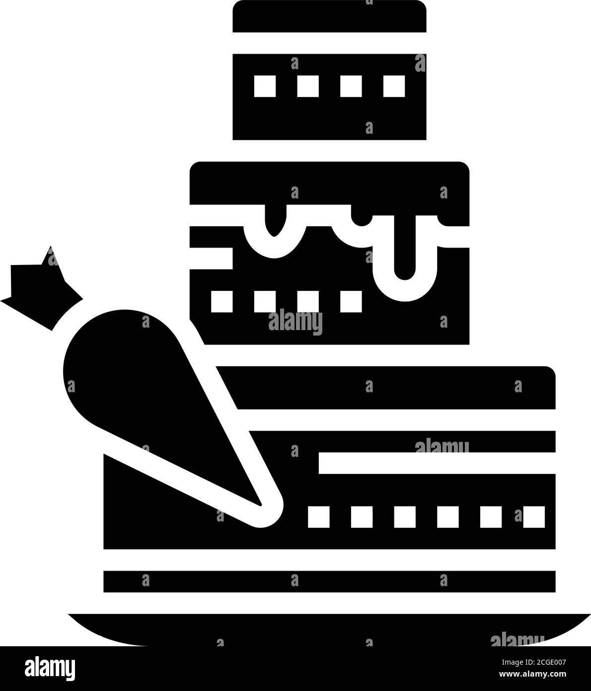 delicacy making glyph icon vector isolated illustration Stock Vector ...