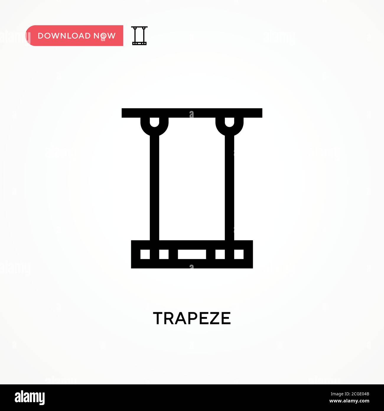 Trapeze Simple vector icon. Modern, simple flat vector illustration for ...