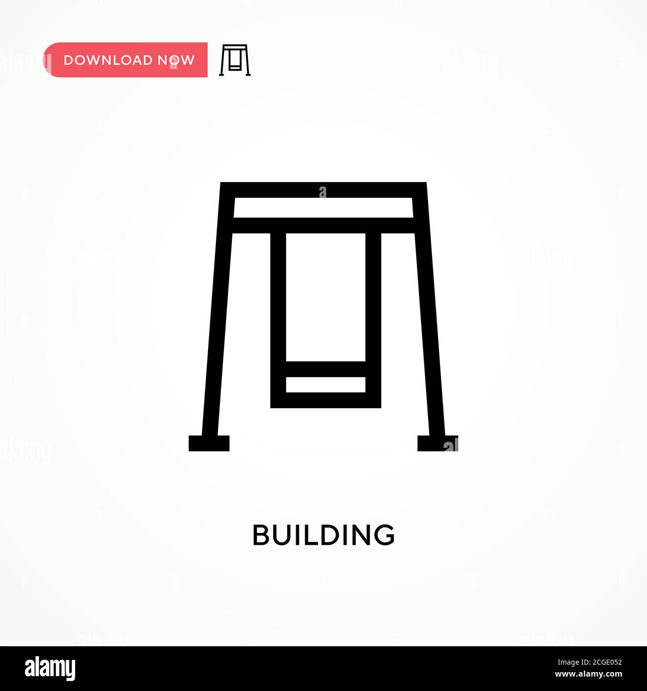 Building Simple vector icon. Modern, simple flat vector illustration ...