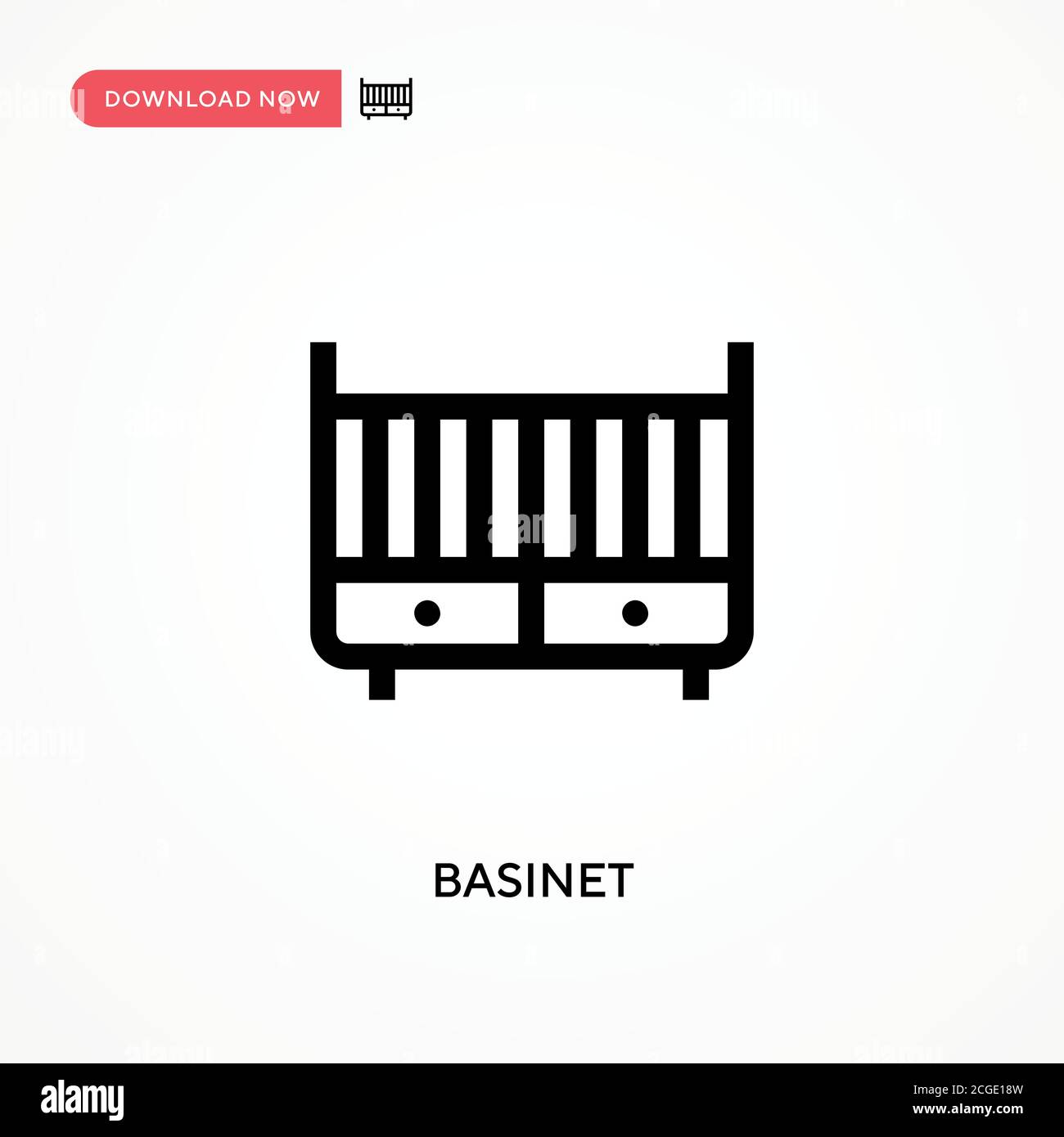 Newborn babies hospital bassinet Stock Vector Images - Alamy