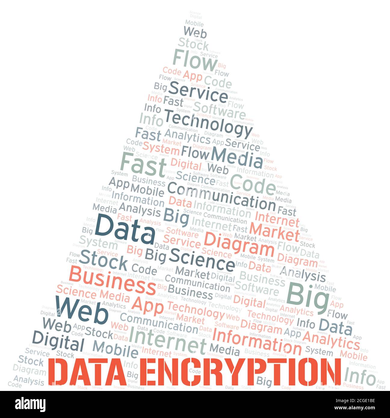 Data Encryption vector word cloud, made with the text only Stock Vector ...