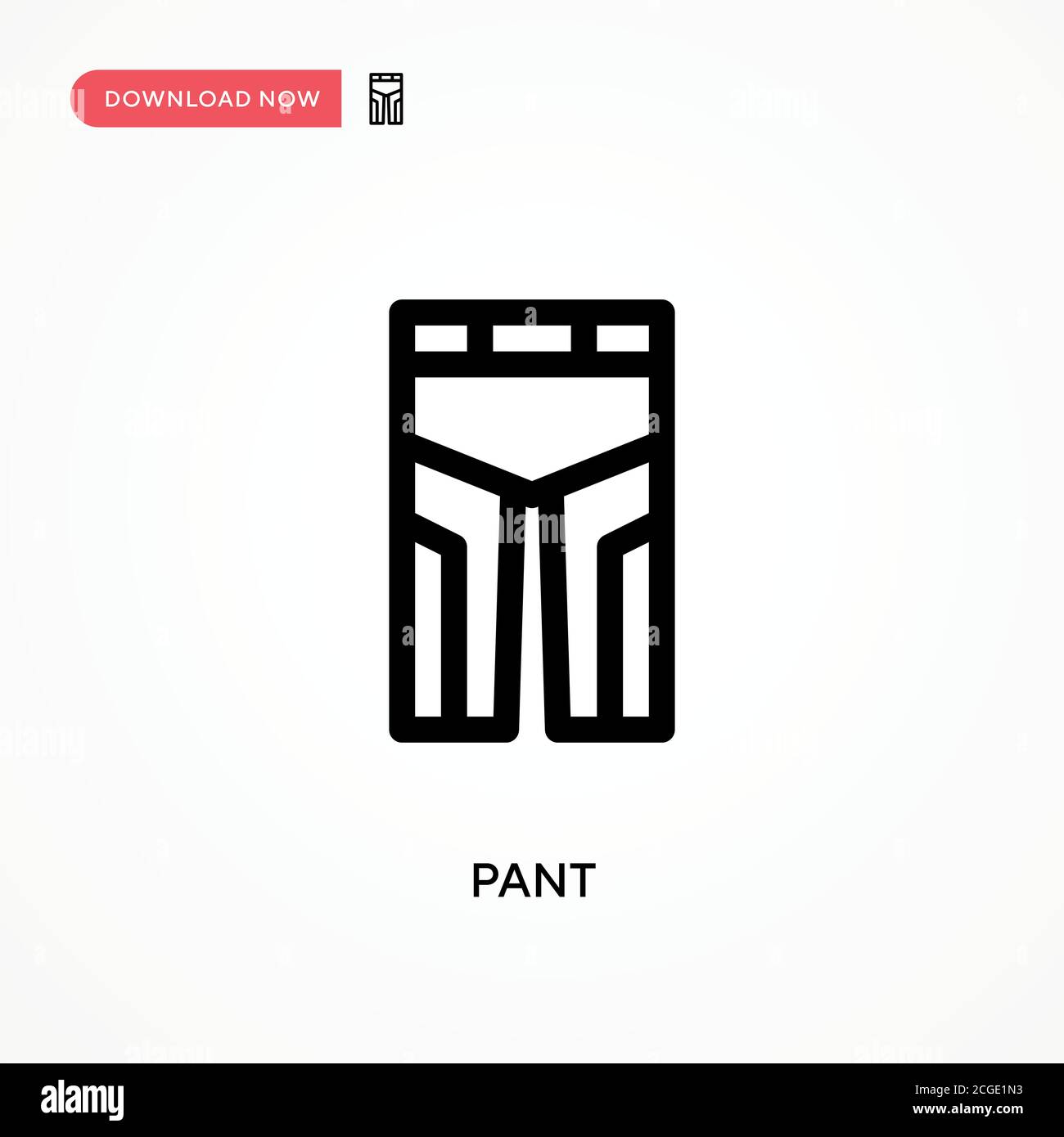 Pant Simple vector icon. Modern, simple flat vector illustration for ...