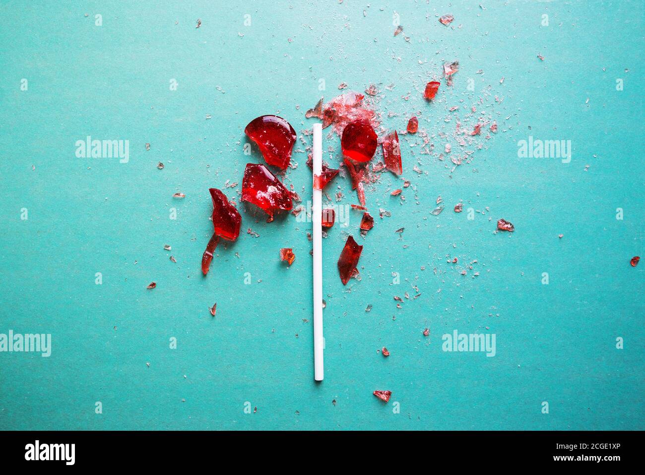 broken heart lollipop Stock Photo - Alamy