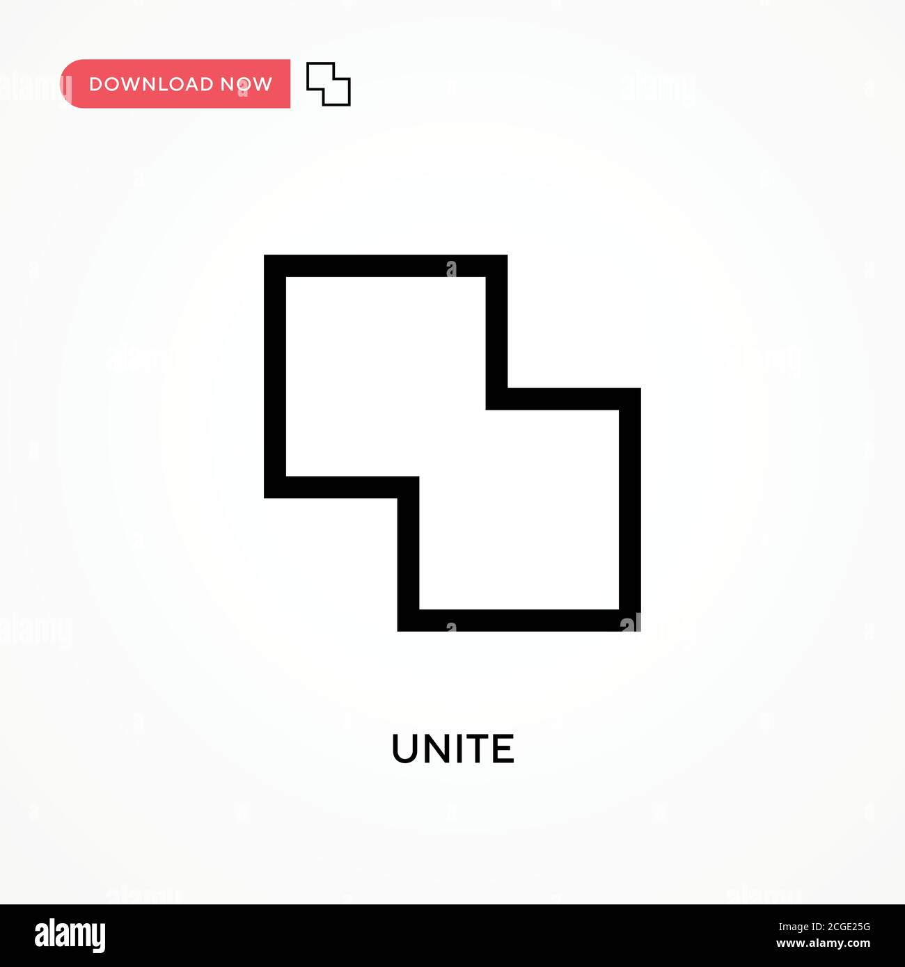 Unite Simple vector icon. Modern, simple flat vector illustration for ...
