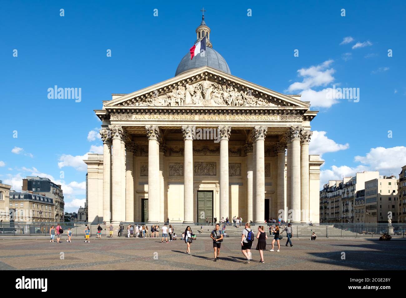 The Pantheon in Paris on a beautiful summer day Stock Photo - Alamy