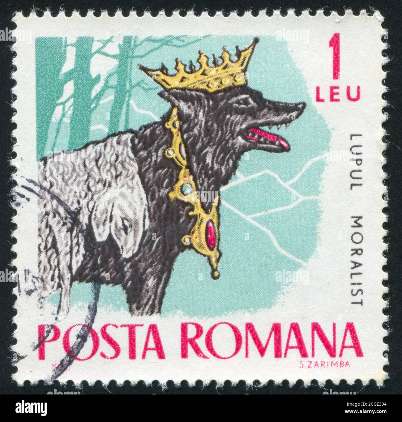 ROMANIA - CIRCA 1965: stamp printed by Romania, shows Fairy Tales, The ...