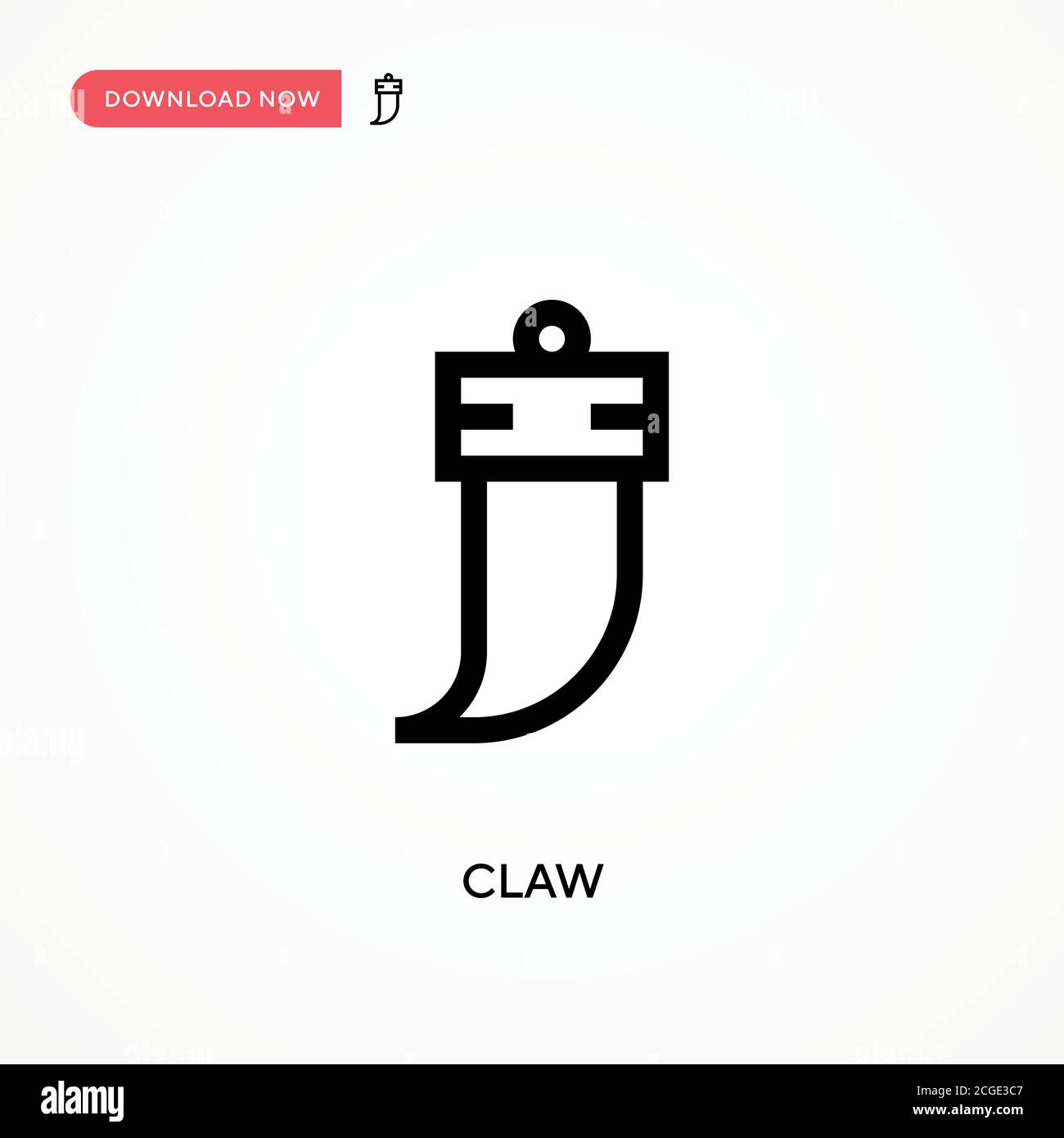 Claw Simple vector icon. Modern, simple flat vector illustration for ...