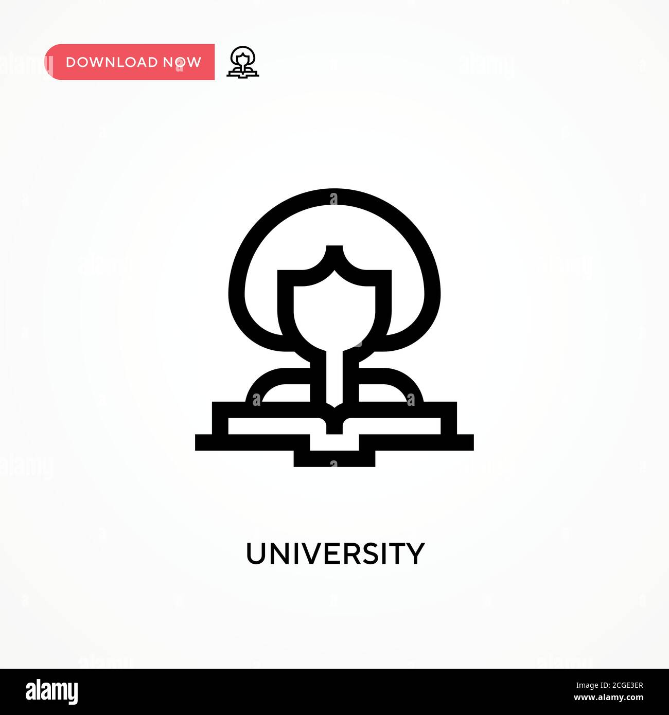 University Simple vector icon. Modern, simple flat vector illustration ...