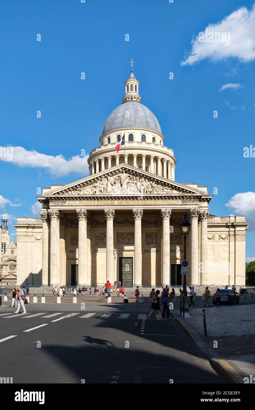 The Pantheon, a landmark of Paris and the burial place of many famous ...