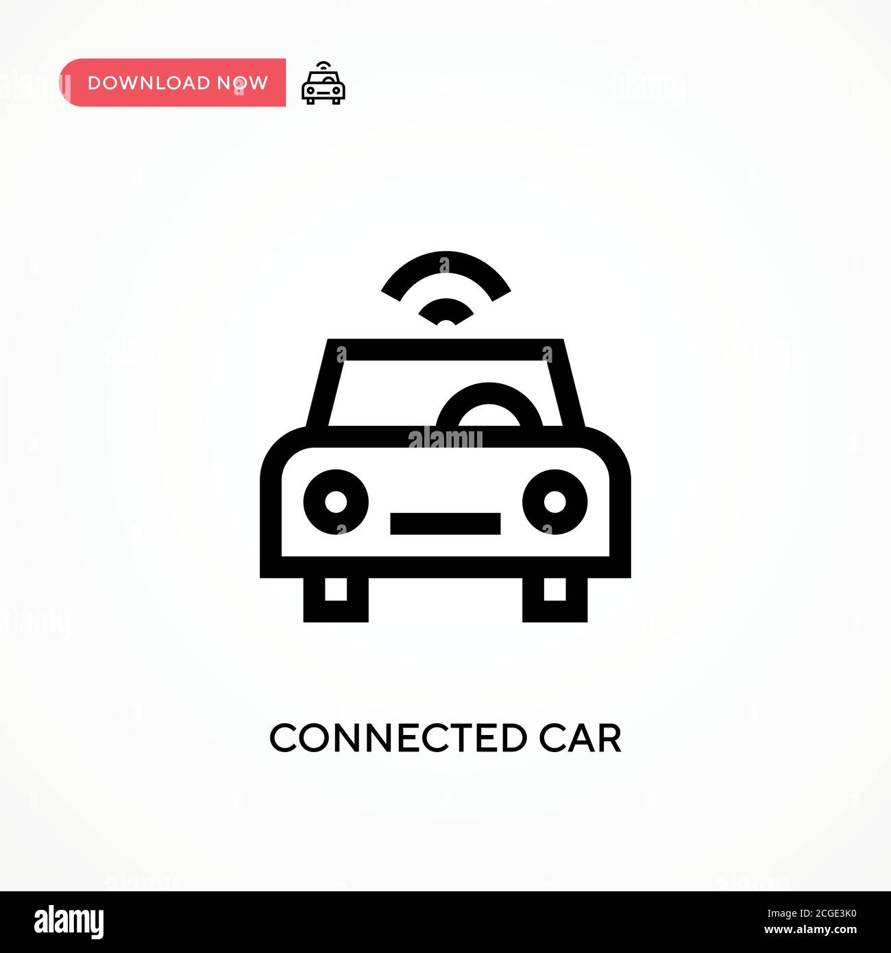 Network connected self driving Stock Vector Images - Alamy