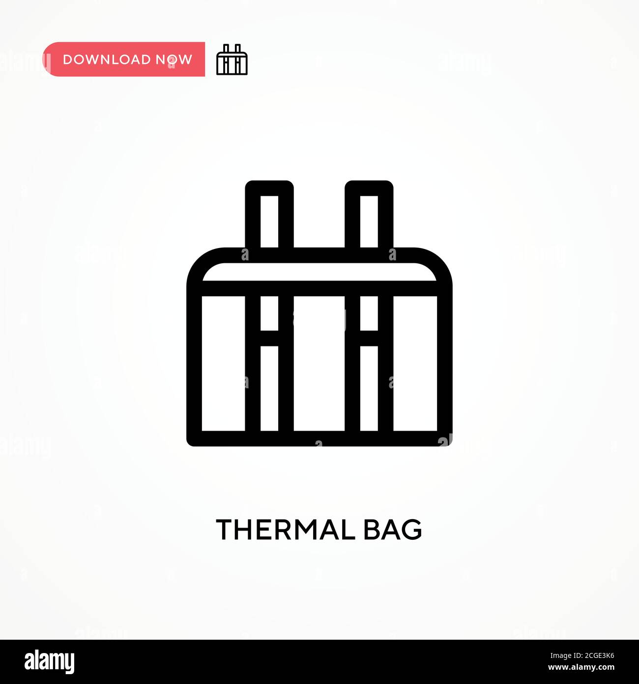 Thermal bag Simple vector icon. Modern, simple flat vector illustration for web site or mobile ...