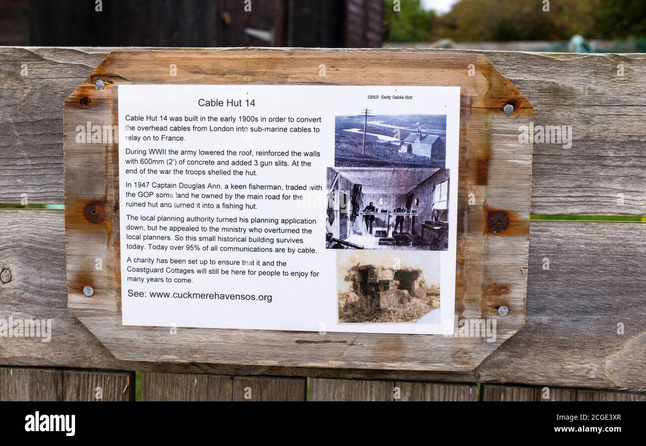 Cuckmere haven cable hut 14 hi-res stock photography and images - Alamy