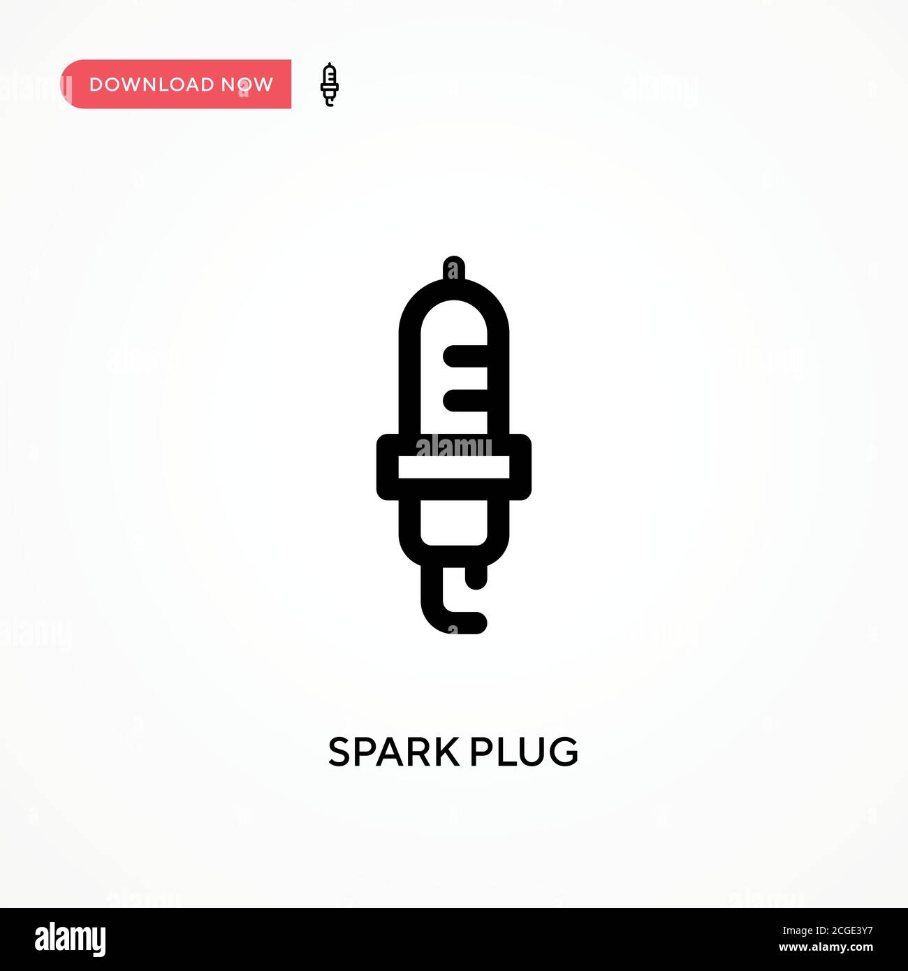 Closeup old motorcycle engine spark Stock Vector Images - Alamy