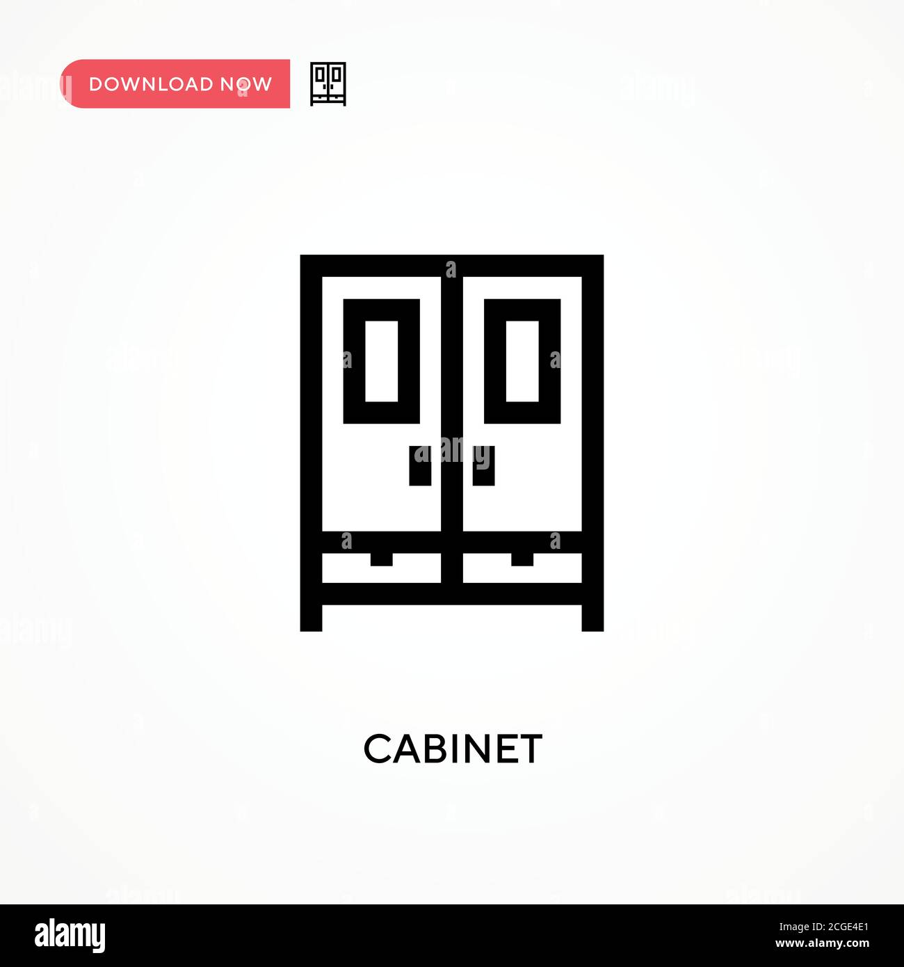 Modern light wood storage cabinet Stock Vector Images - Alamy