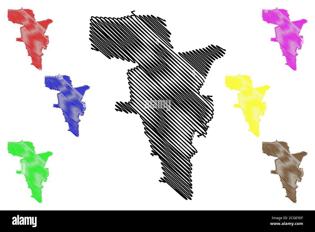 Gujranwala City (Islamic Republic of Pakistan, Punjab Province) map ...