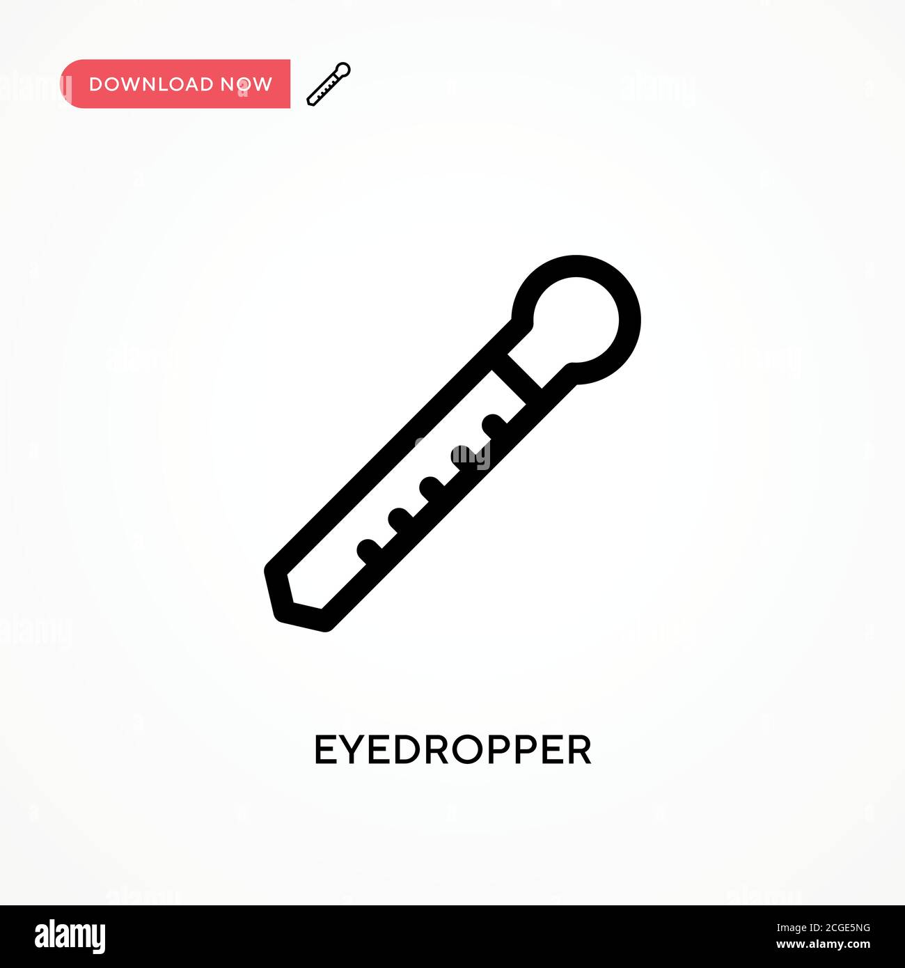 Eyedropper Simple vector icon. Modern, simple flat vector illustration ...