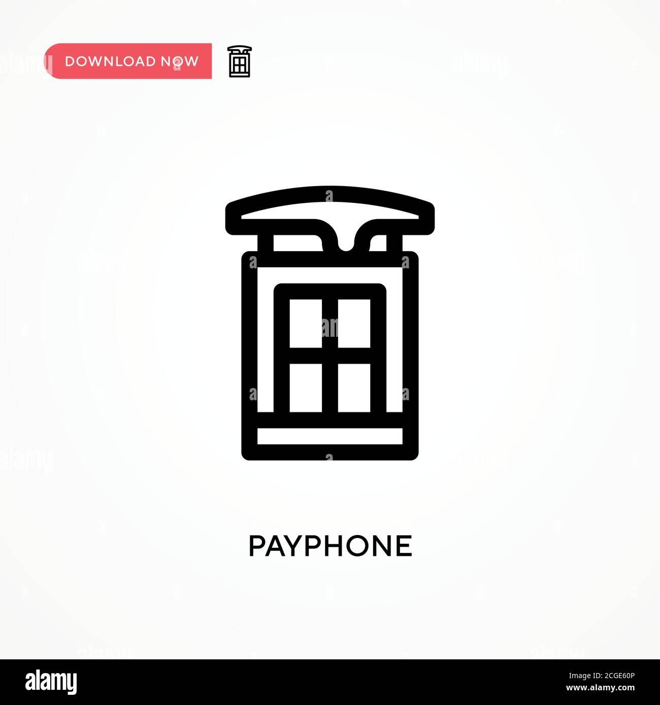 Old pay phone Stock Vector Images - Alamy