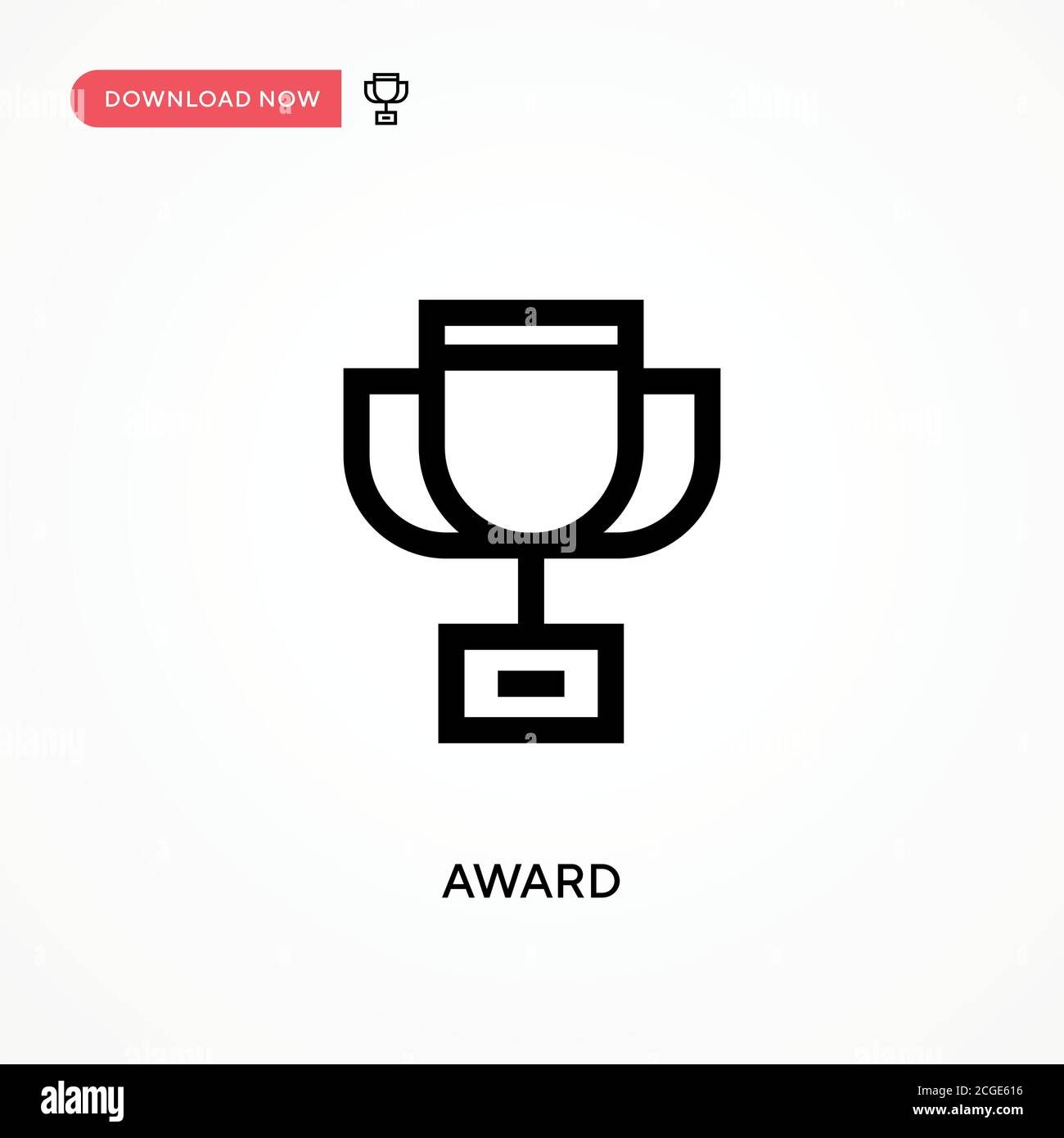 Award Simple vector icon. Modern, simple flat vector illustration for ...