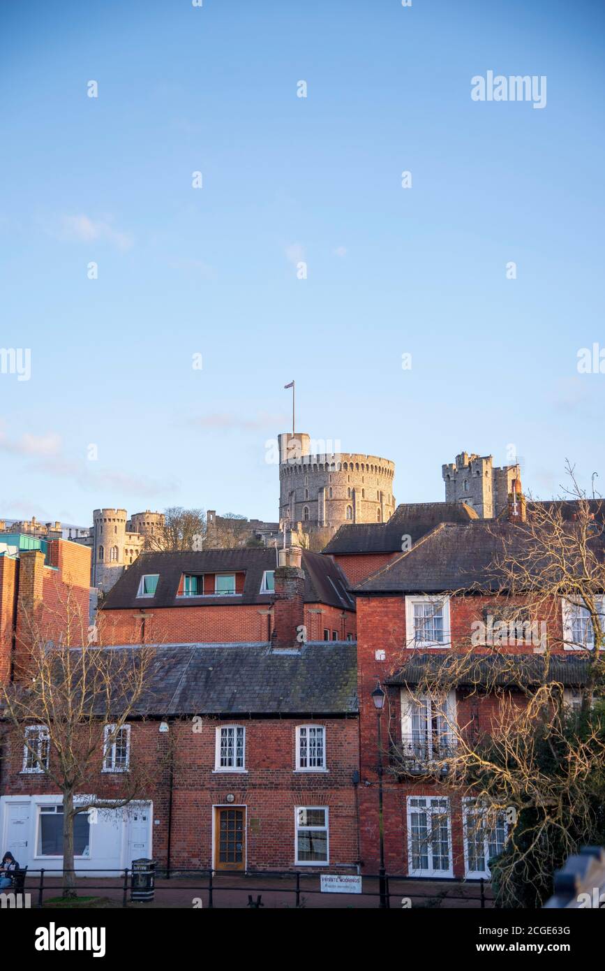 Windsor Castle in the Windsor Skyline Stock Photo - Alamy