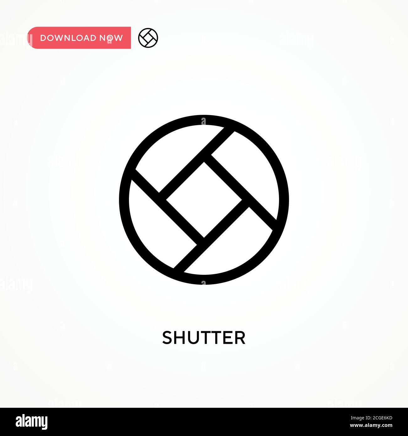 Shutter Simple vector icon. Modern, simple flat vector illustration for ...
