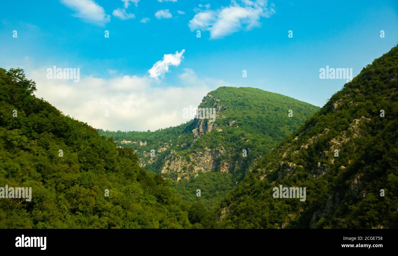 Beautiful mountains and canyons of Montenegro, the Balkan Peninsula in ...
