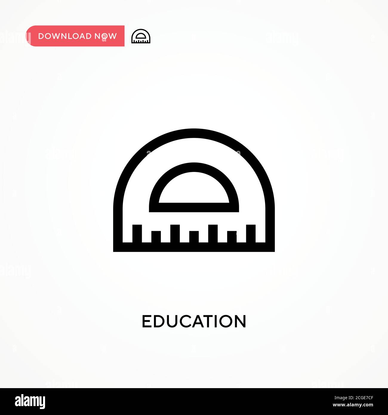 Education Simple vector icon. Modern, simple flat vector illustration ...