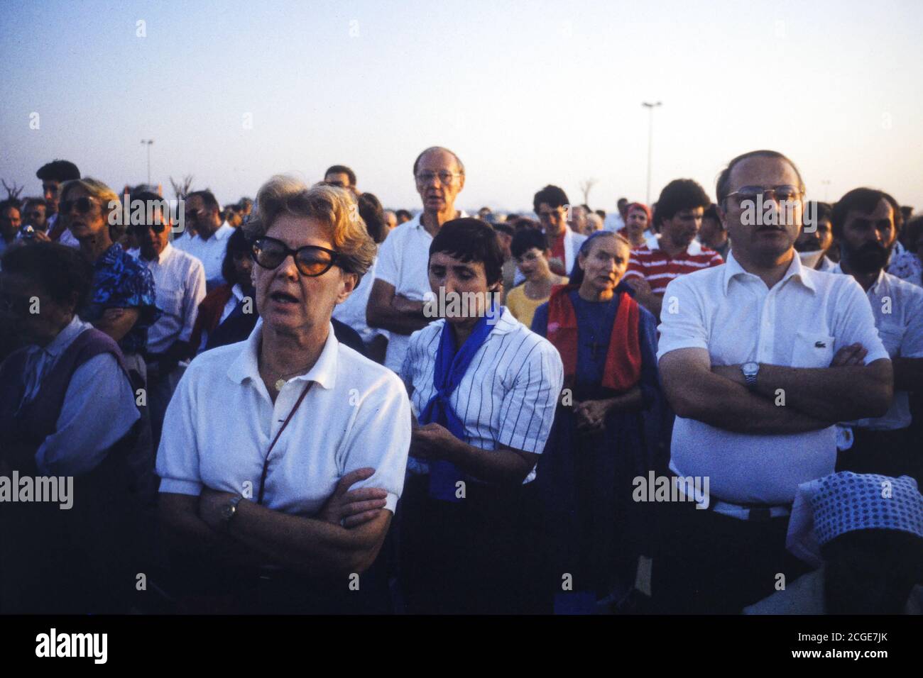 Pope John Paul II pays visit to Lyon, 1986, France Stock Photo - Alamy