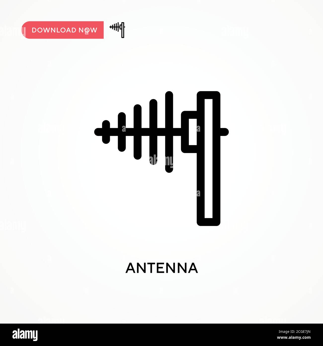 Antenna Simple vector icon. Modern, simple flat vector illustration for ...