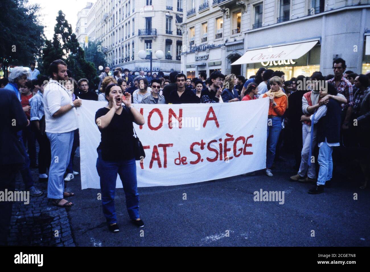 Pope John Paul II pays visit to Lyon, 1986, France Stock Photo - Alamy