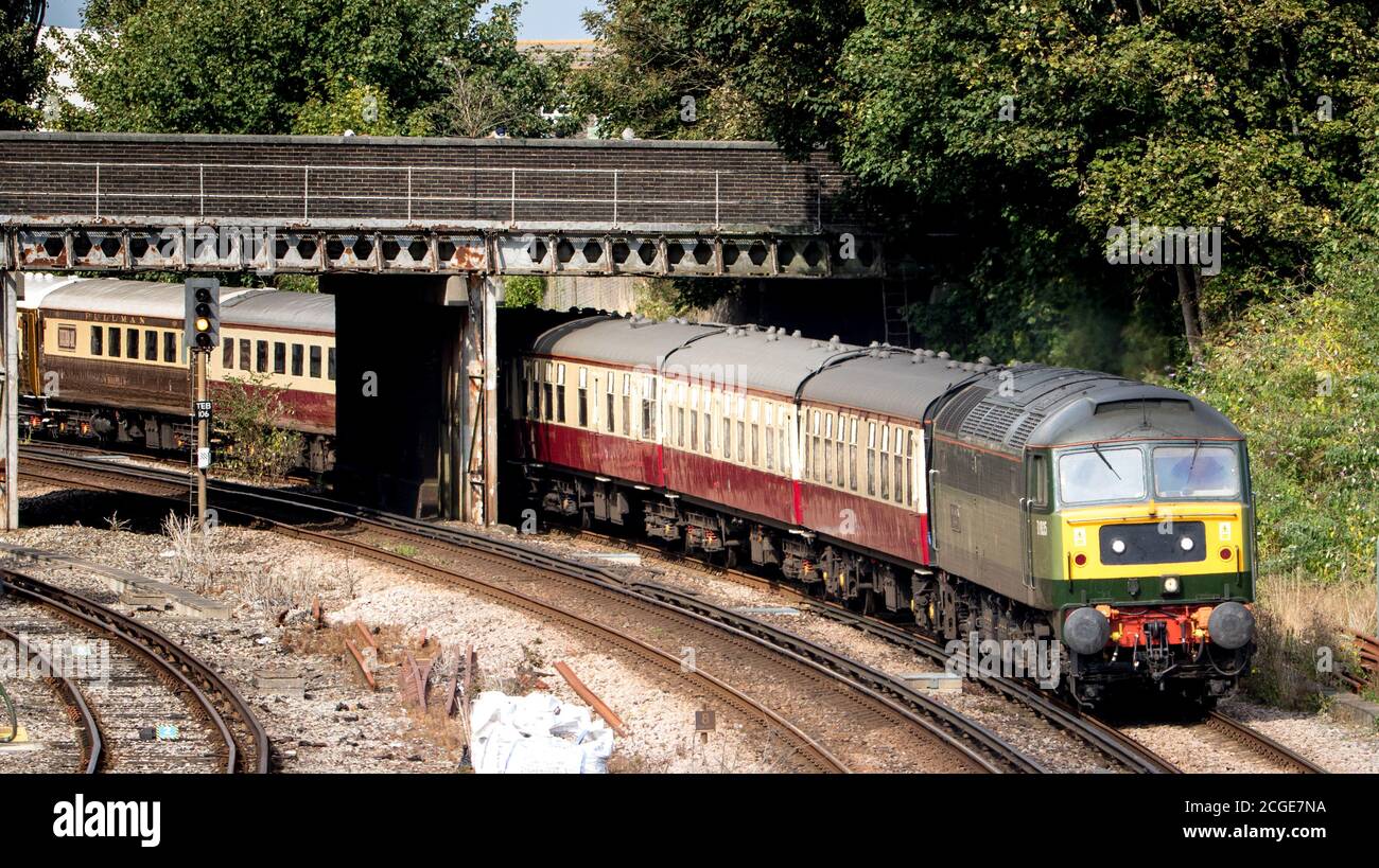 Eastbourne,East Sussex,UK. 10 September 2020. Trains including steam ...