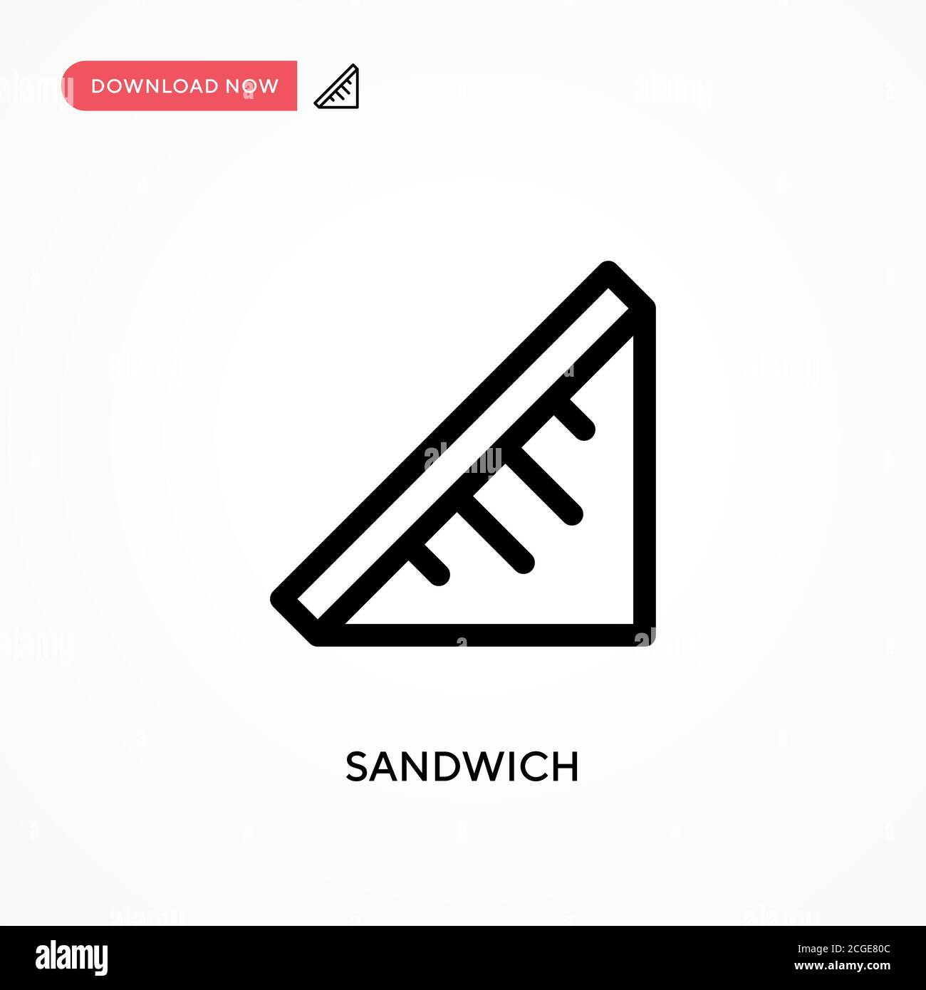Sandwich Simple vector icon. Modern, simple flat vector illustration ...